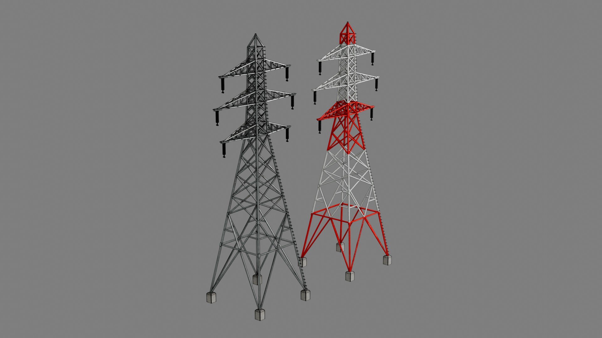3D Overhead Powerline - TurboSquid 2330552