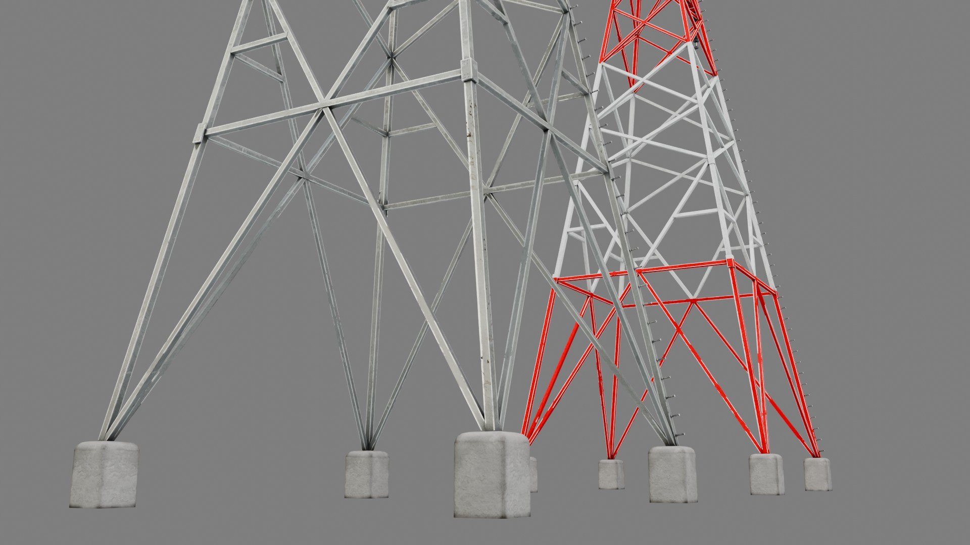 3D Overhead Powerline - TurboSquid 2330552