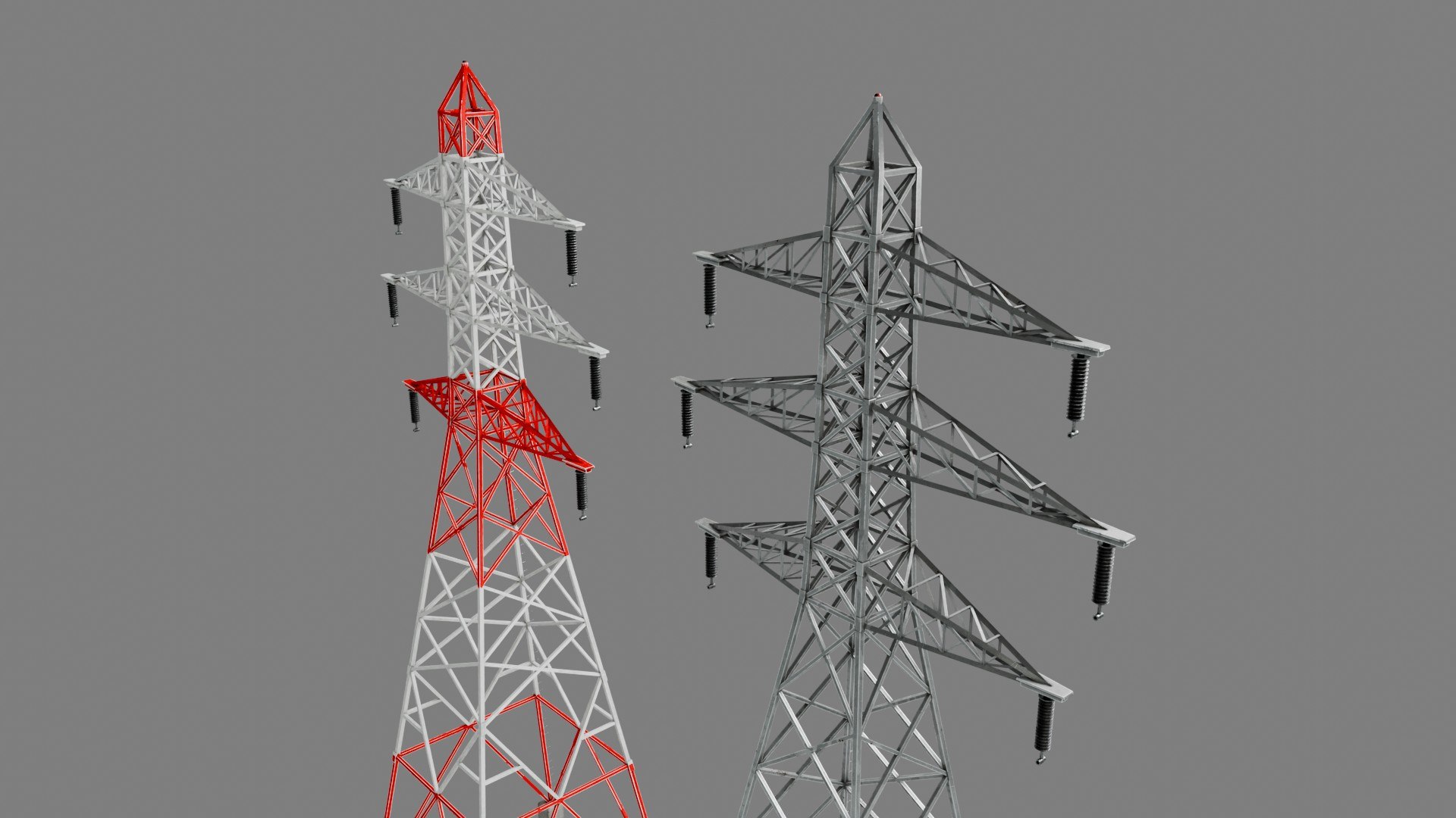 3D Overhead Powerline - TurboSquid 2330552