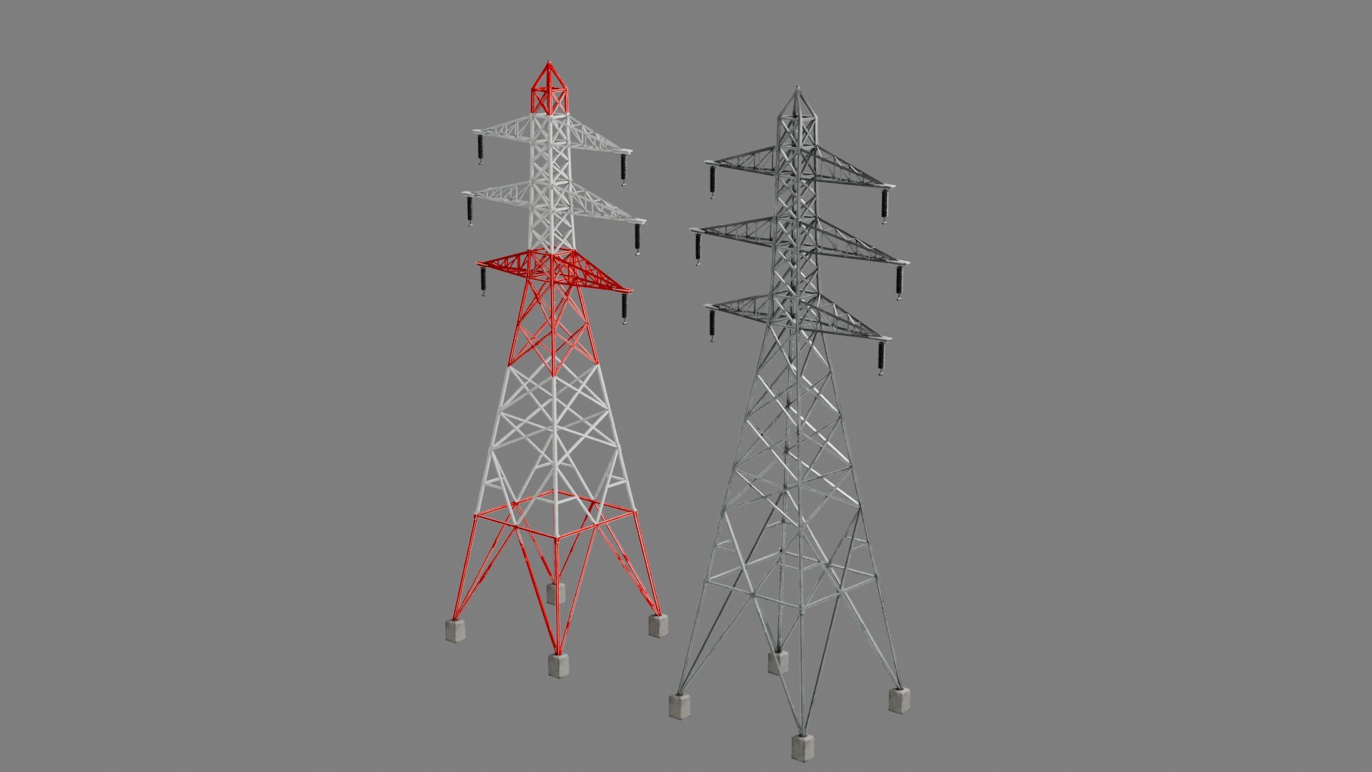 3D Overhead Powerline - TurboSquid 2330552