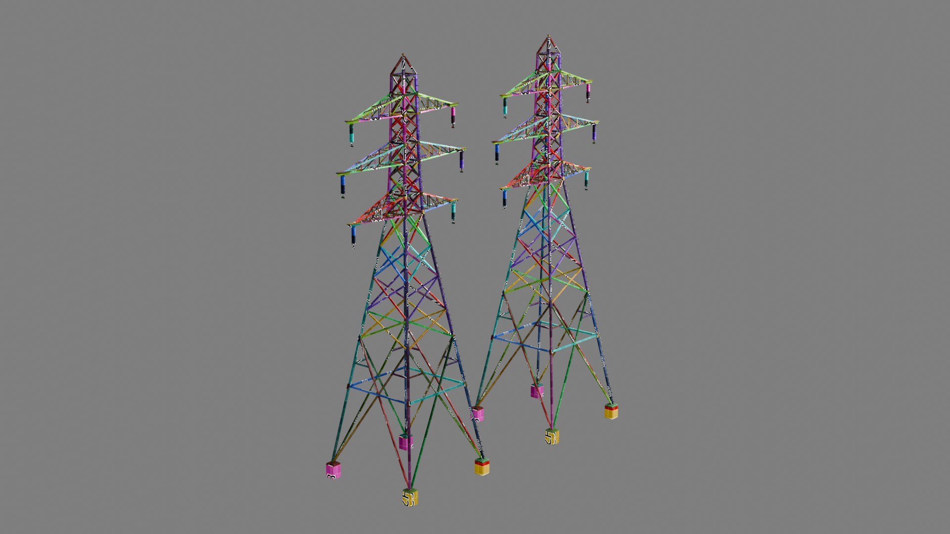 3D Overhead Powerline - TurboSquid 2330552