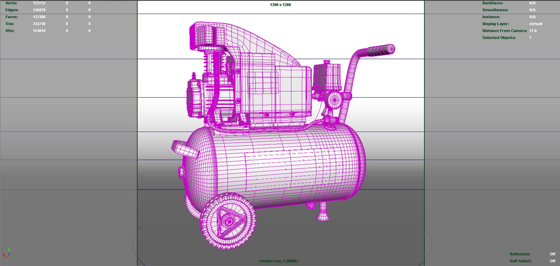 3d Model Industrial Air Compressor