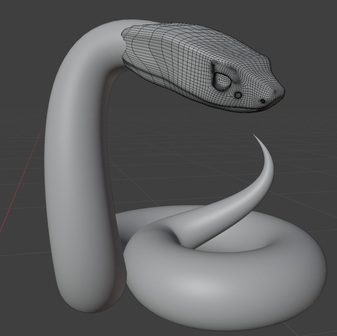 3D Snake Base Mesh Model - TurboSquid 2407832