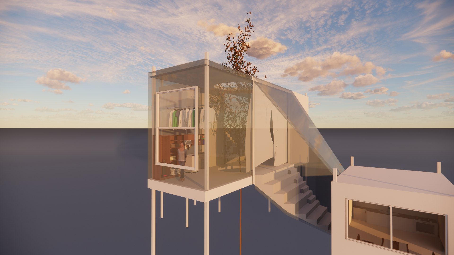 3D Model Innovative Capsule Living Model - TurboSquid 2263215