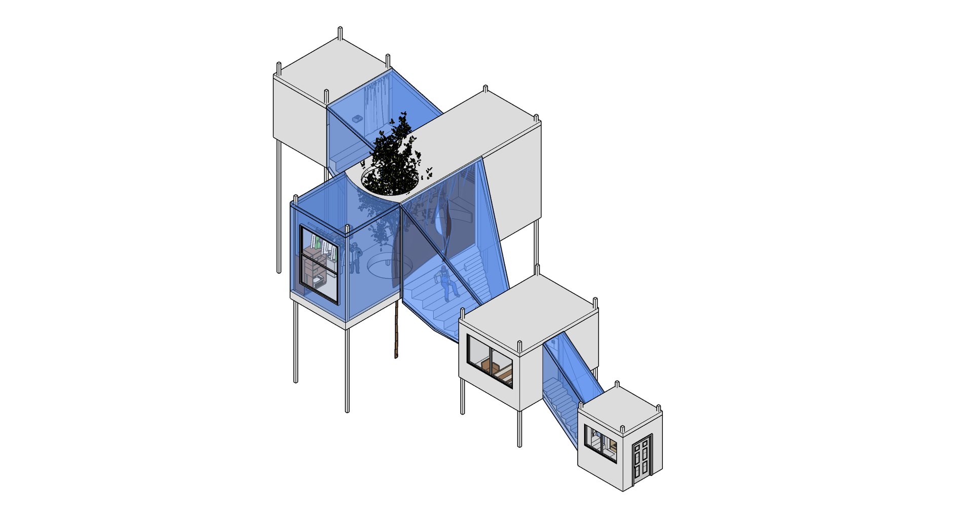 3D Model Innovative Capsule Living Model - TurboSquid 2263215