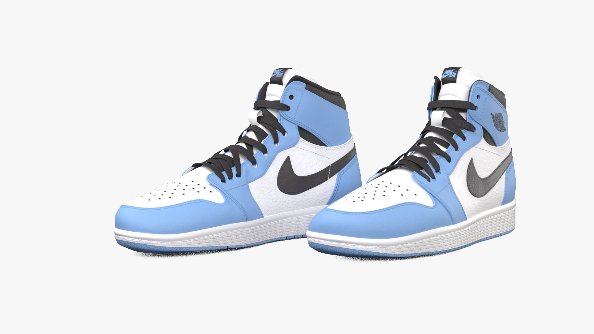 Air Jordan 1 Retro Blue 3D Model - TurboSquid 2332996