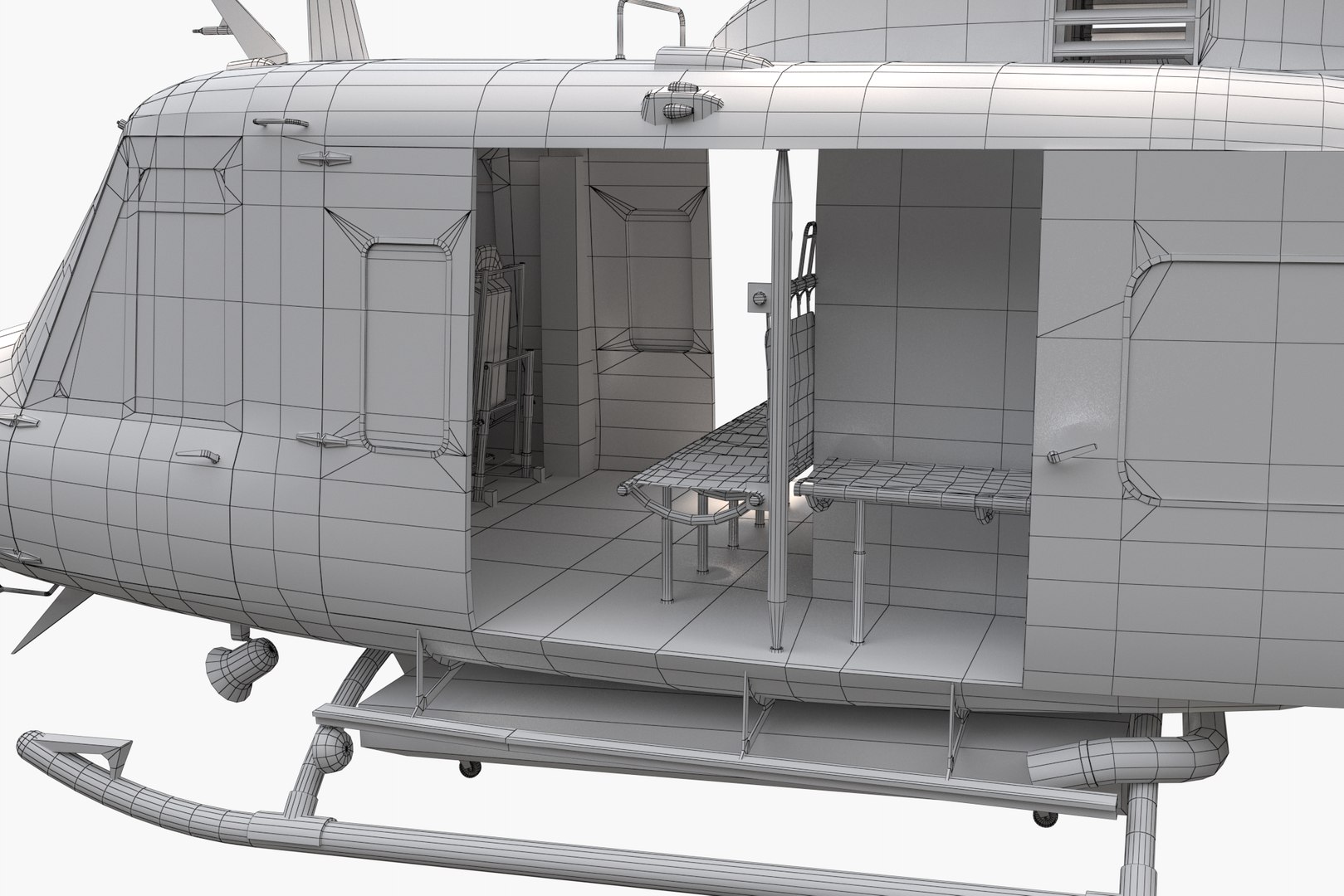 Helicopter Bell Uh-1 Huey 3D Model - TurboSquid 1580065