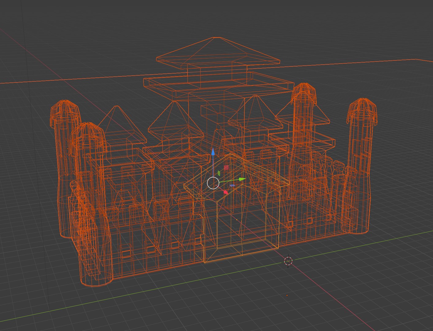 Medieval Castle Lowpoly model - TurboSquid 1969910