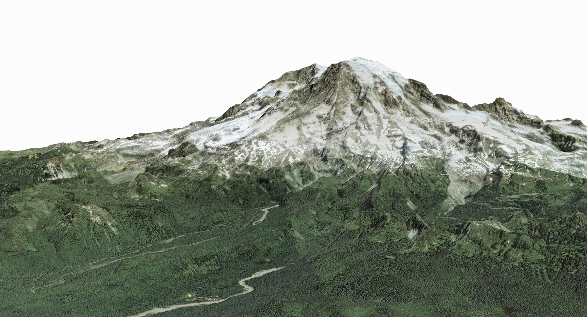 Mount rainier 3D model - TurboSquid 1371500