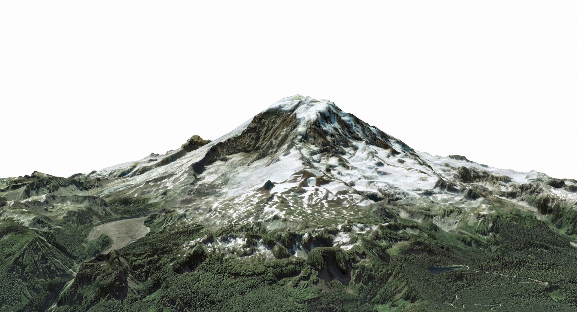 Mount Rainier 3D Model - TurboSquid 1371500