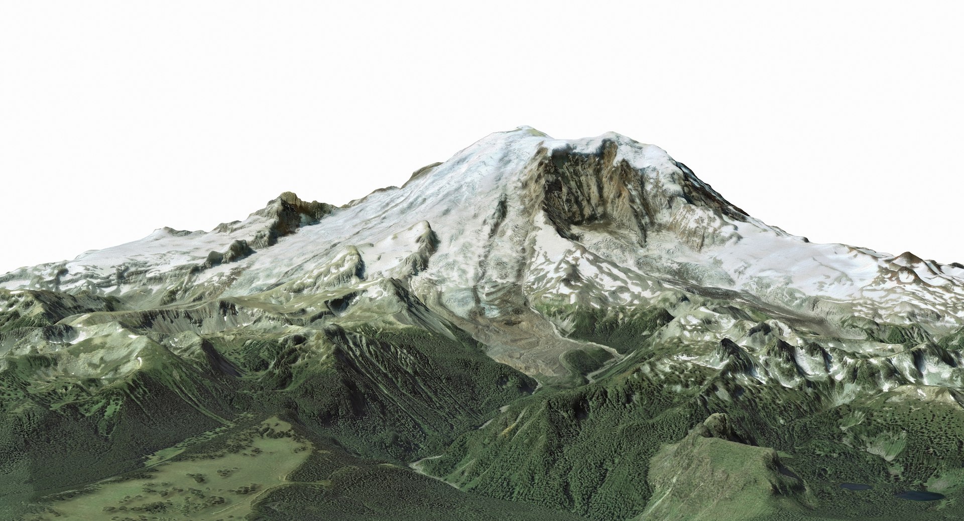 Mount Rainier 3D Model - TurboSquid 1371500