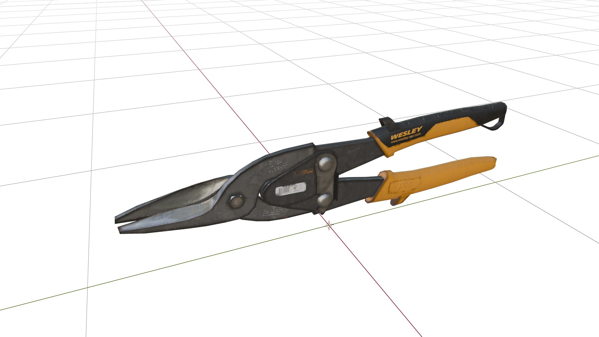 Aviation Snips Garden Shear 3D Model - TurboSquid 2482828