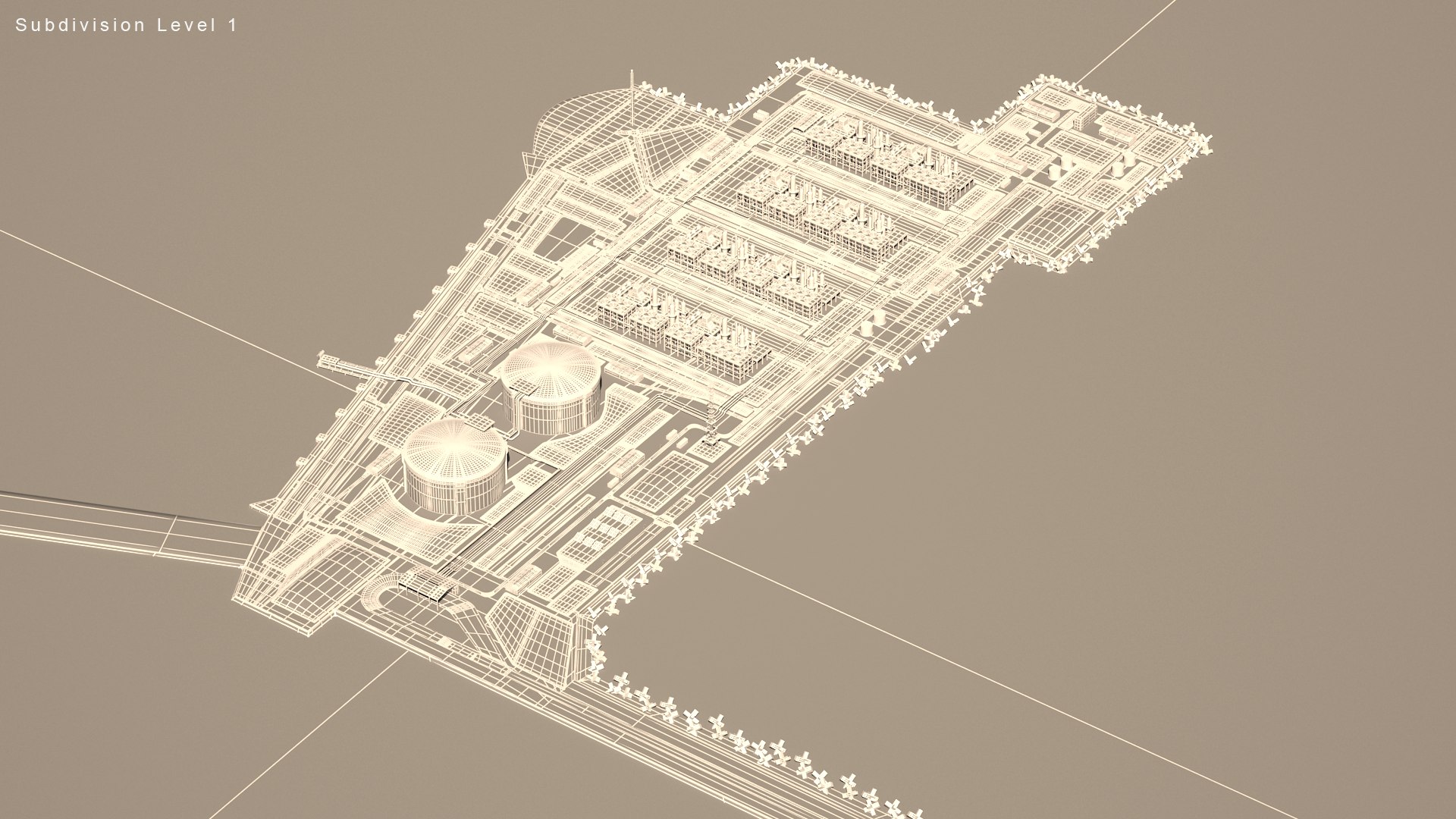 Lng Terminal Island Model - TurboSquid 1579198