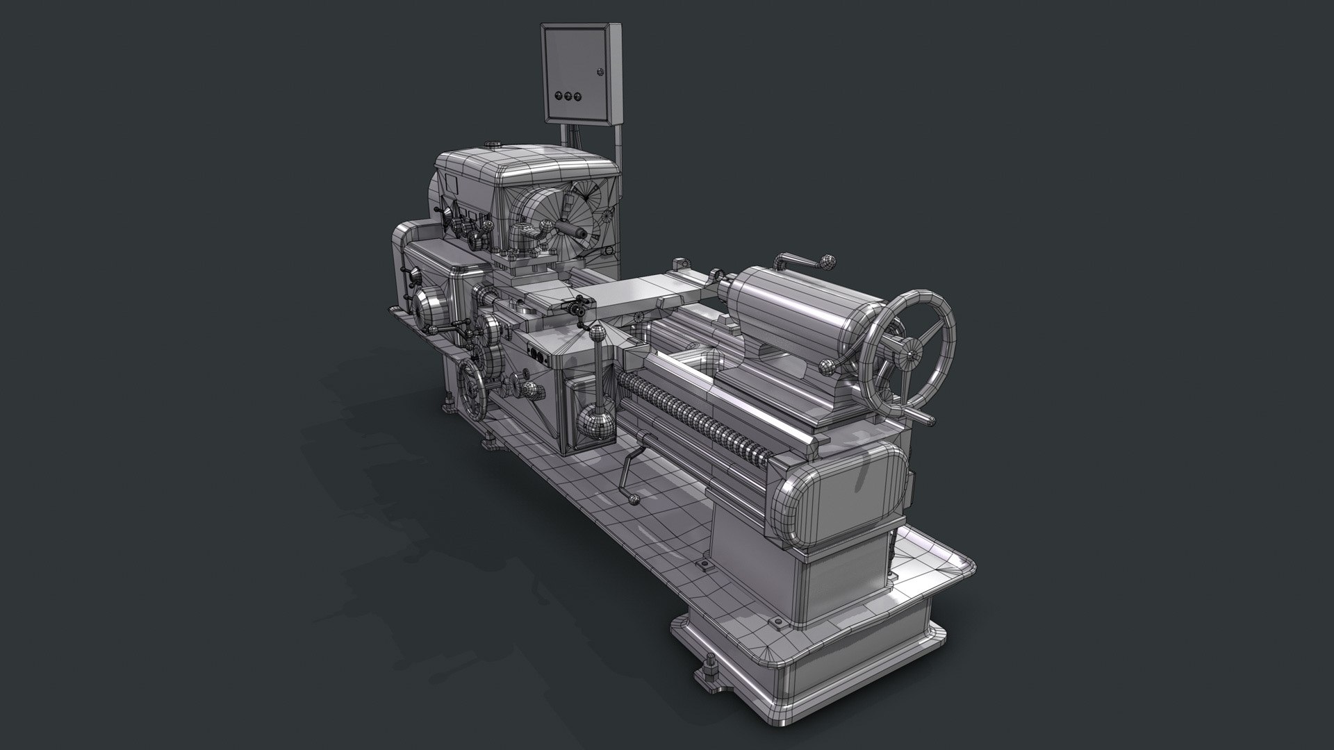 1K62 Lathe Machine Tool Model - TurboSquid 2182369
