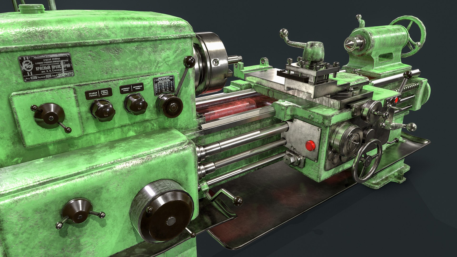 1K62 Lathe Machine Tool Model - TurboSquid 2182369