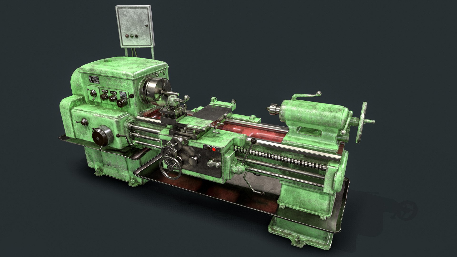 1K62 Lathe Machine Tool Model - TurboSquid 2182369