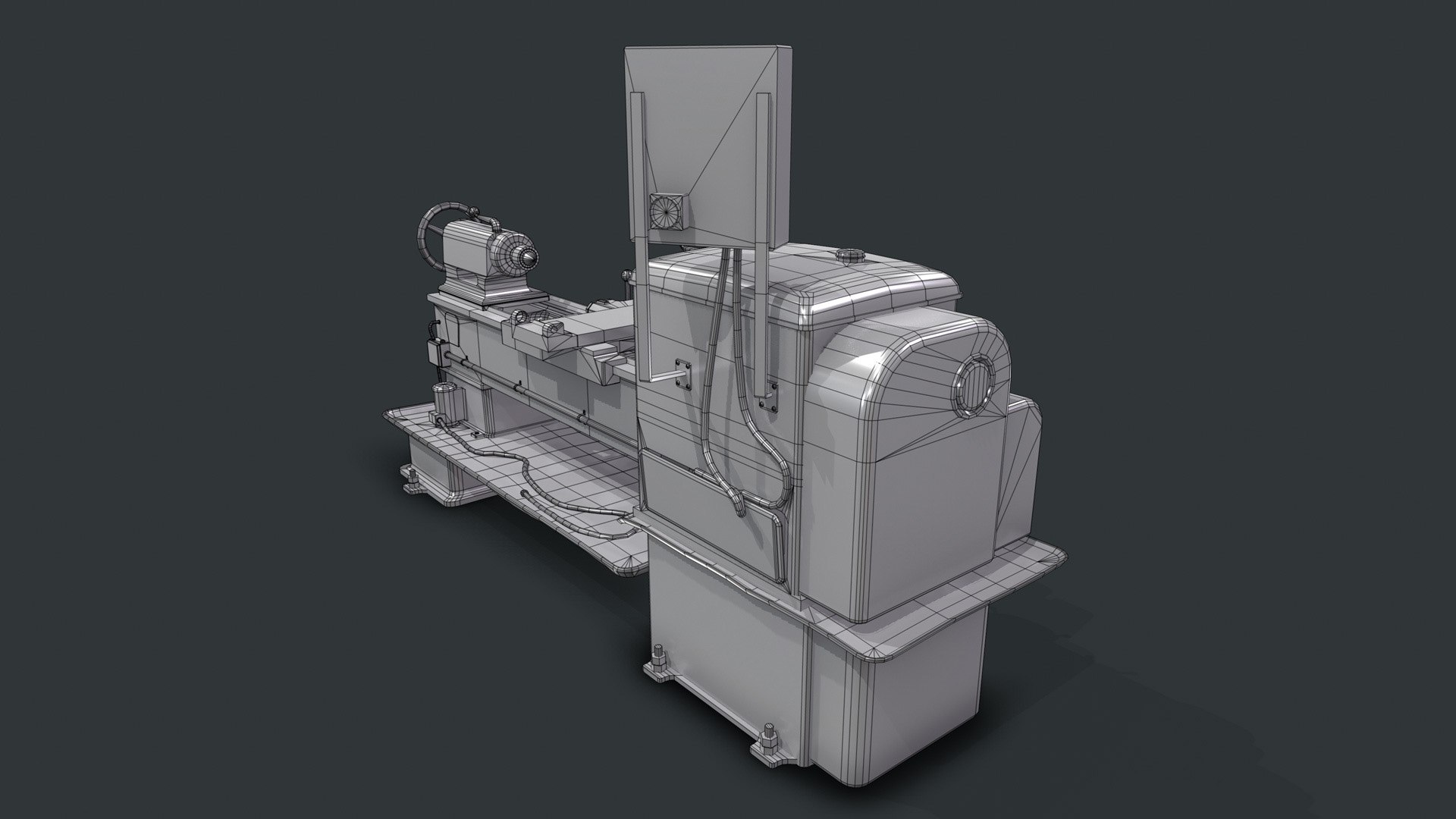 1K62 Lathe Machine Tool model - TurboSquid 2182369