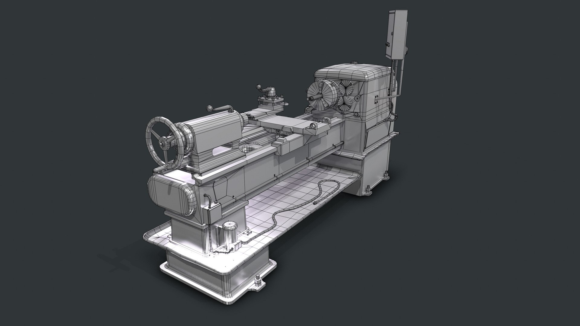 1K62 Lathe Machine Tool Model - TurboSquid 2182369