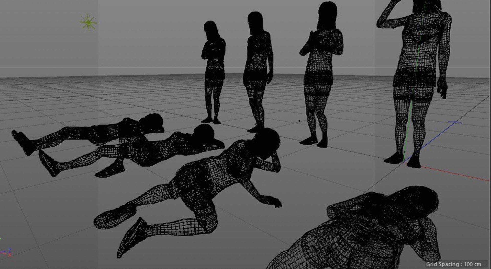 Female laying sleeping sitting model - TurboSquid 1359740