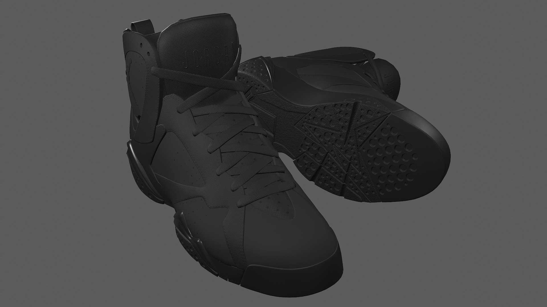 3D Air Jordan 7-retro sneakers-PBR model - TurboSquid 2059001