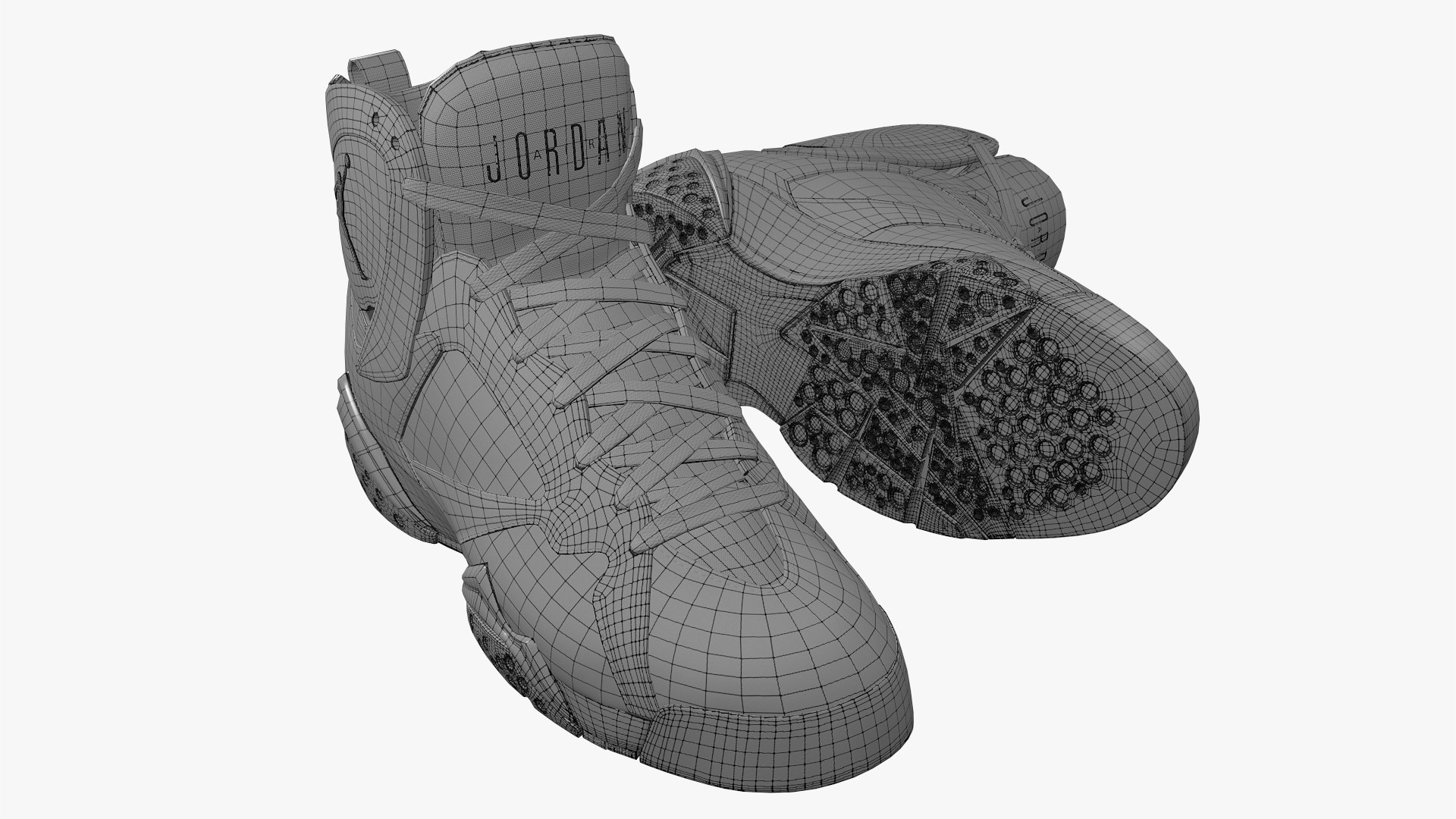 3D Air Jordan 7-retro sneakers-PBR model - TurboSquid 2059001