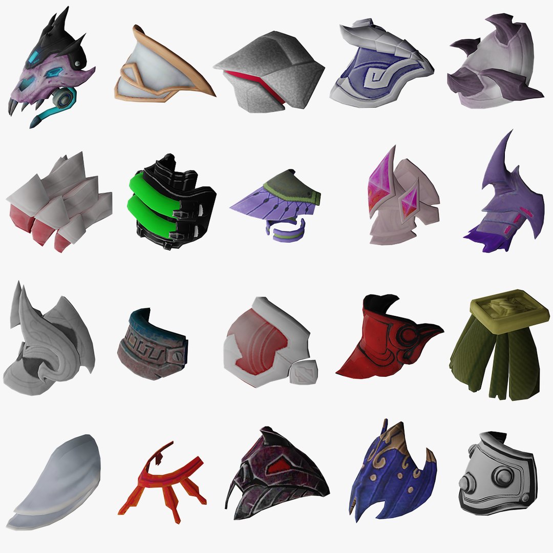 3D Model Shoulder Armor Models - Low Poly - TurboSquid 2160026