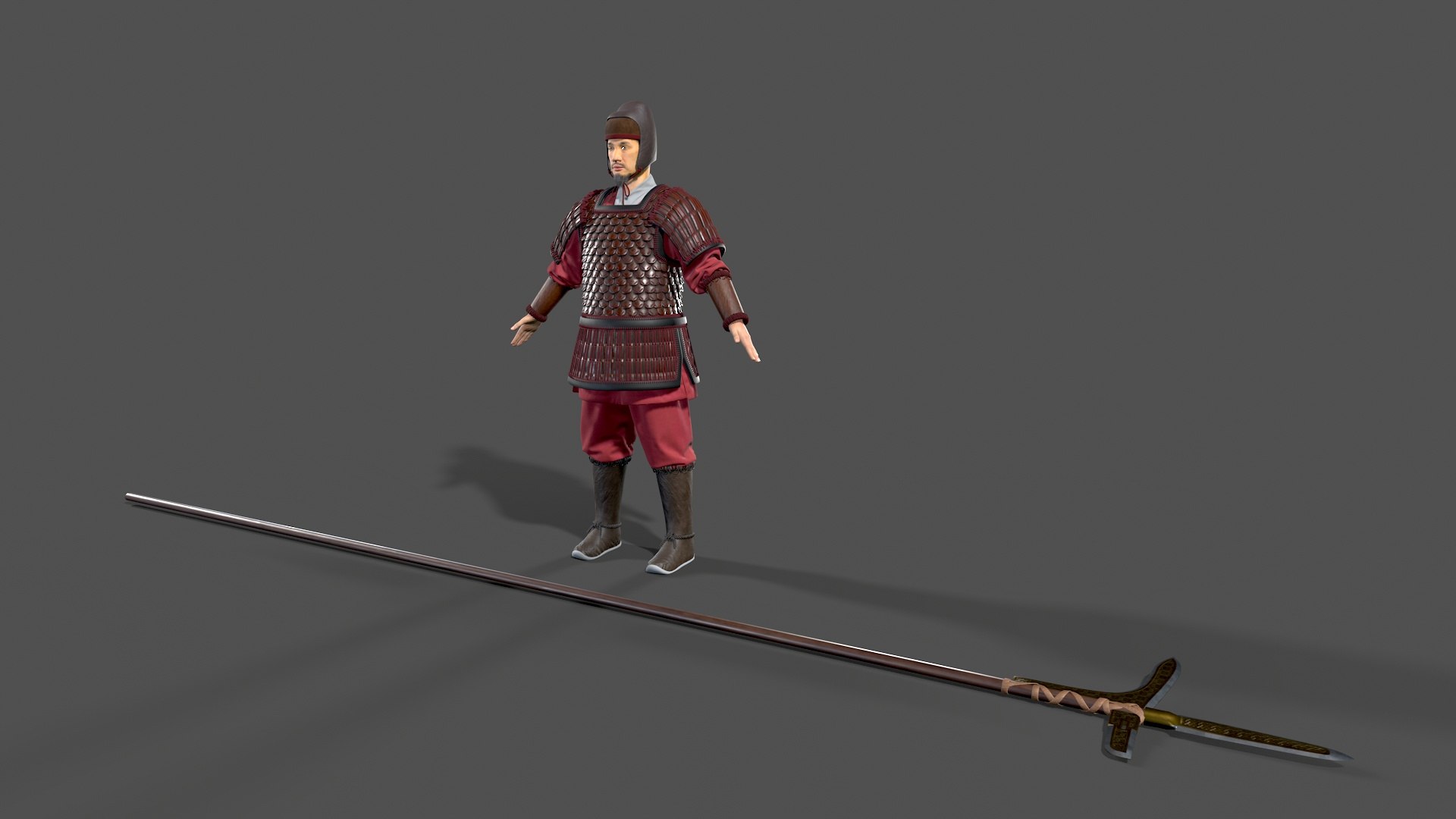 Chinese Knight Character 3D Model - TurboSquid 2220992