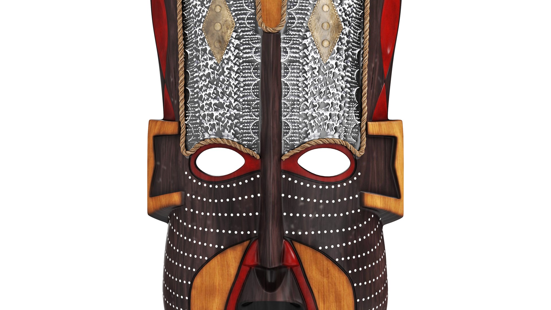 Akan Beauty African Mask 3D Model - TurboSquid 1892486