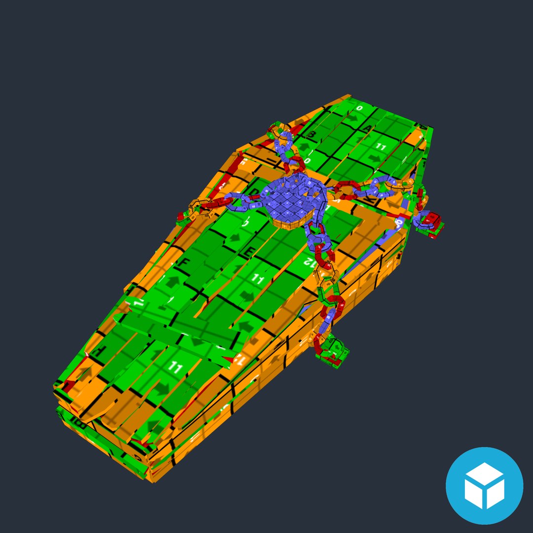 3D Coffin Chains - TurboSquid 1328899