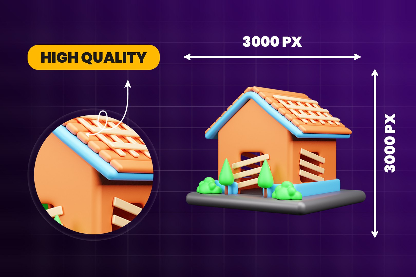 3D Real State 3d Illustration Icon Pack Model - TurboSquid 2267971