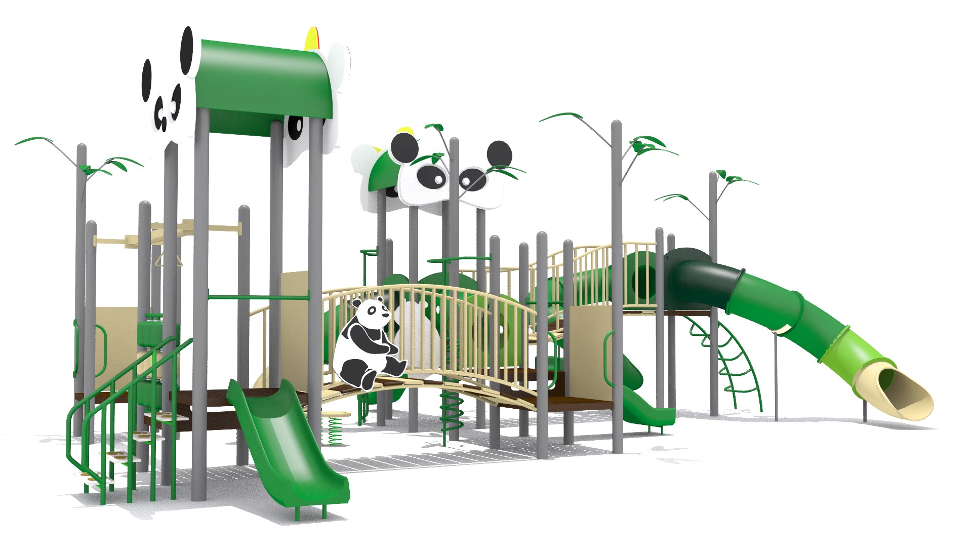 Panda Playground 3D - TurboSquid 1810967