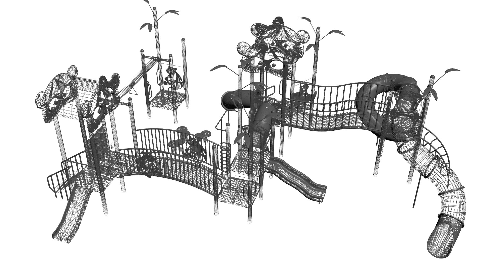 Panda Playground 3D - TurboSquid 1810967