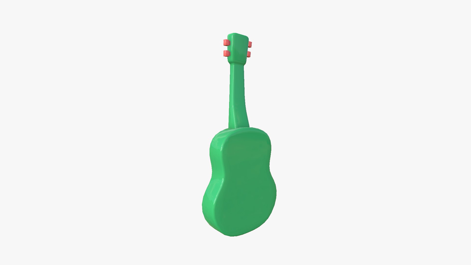 Cartoon Mexican Guitar A09 Green - Music Instrument Design Model ...