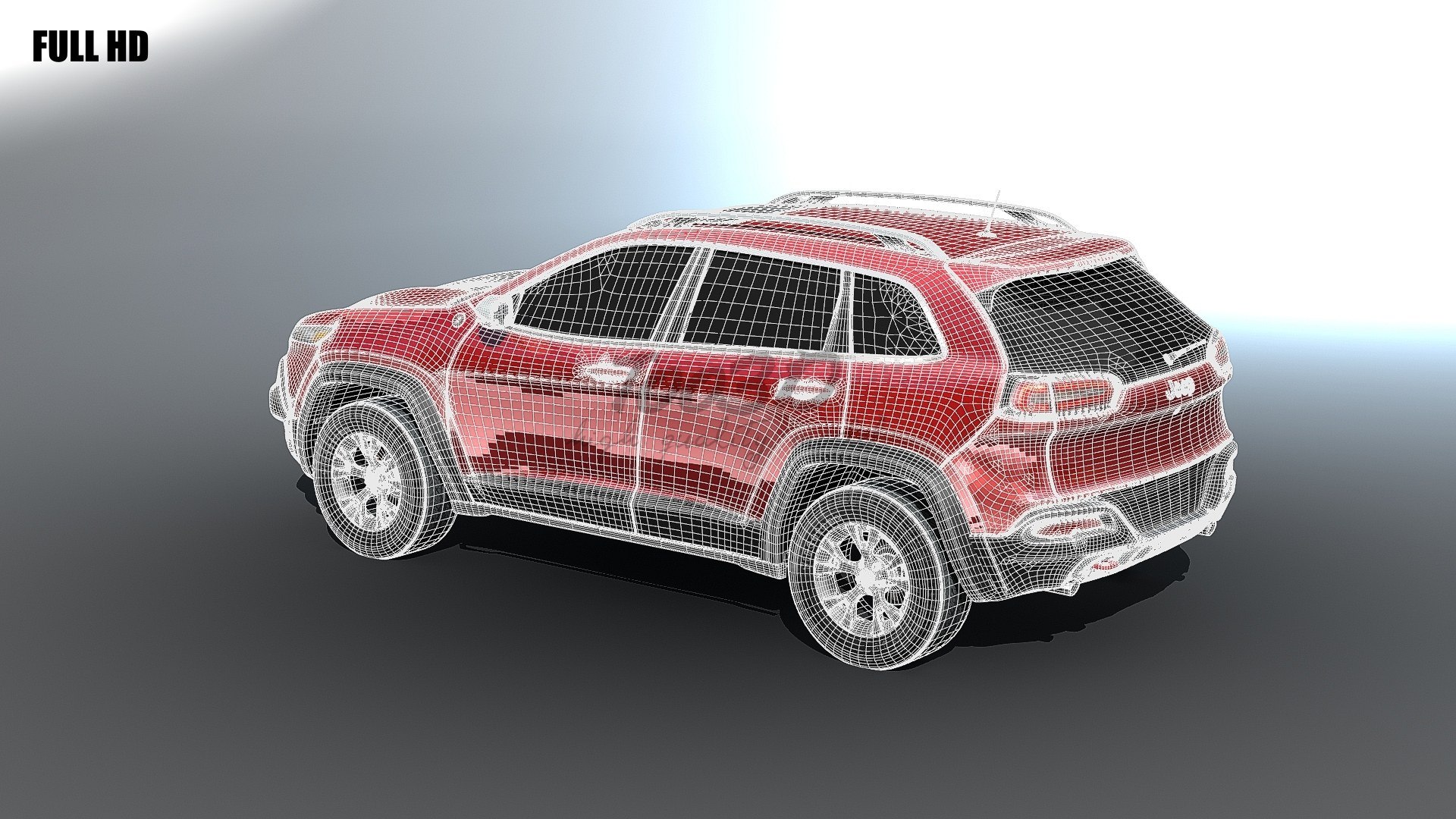 3d Jeep Cherokee