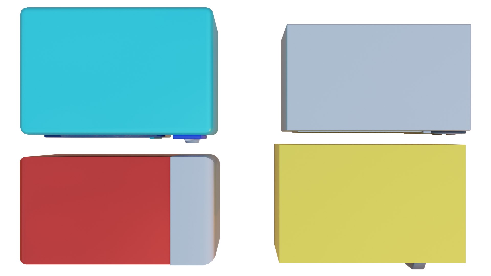 3D Low Poly Microwaves Set Model - TurboSquid 2101370