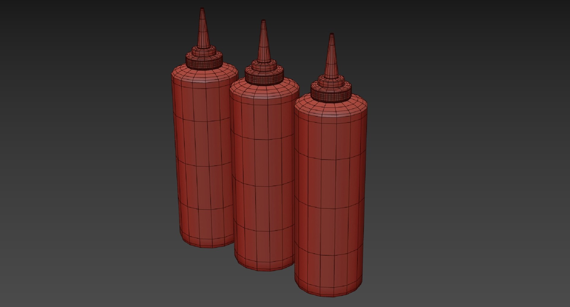 3D Model Condiments Bottles - TurboSquid 1833537