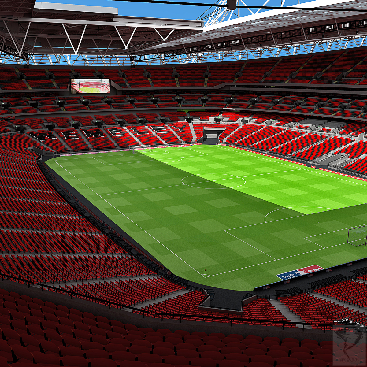 wembley stadium 3d model