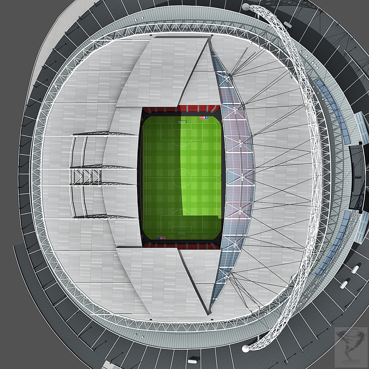 wembley stadium 3d model