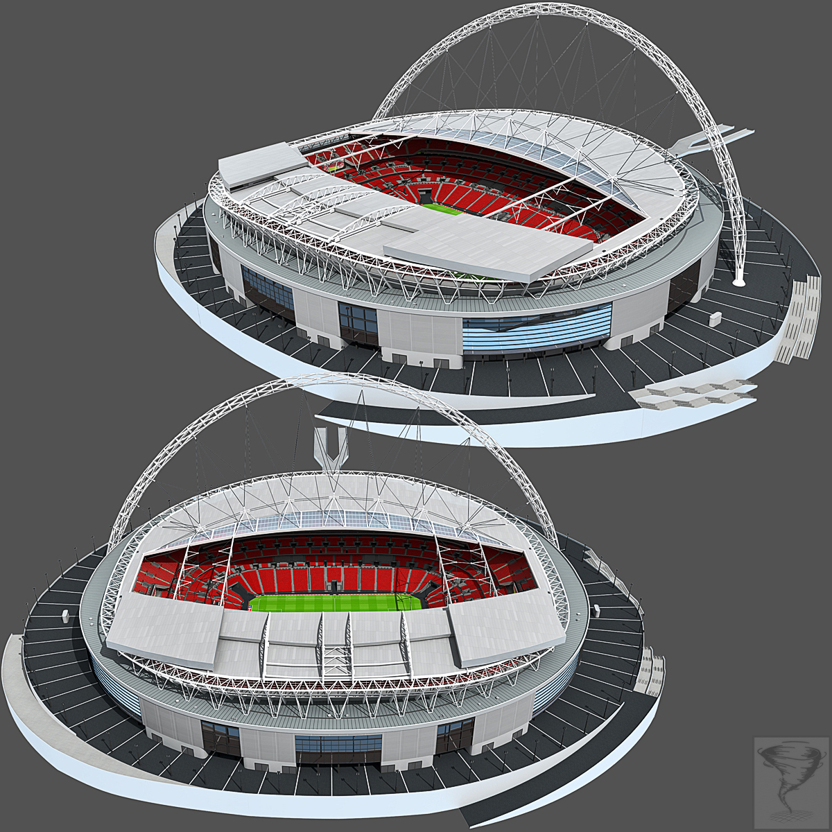 wembley stadium 3d model