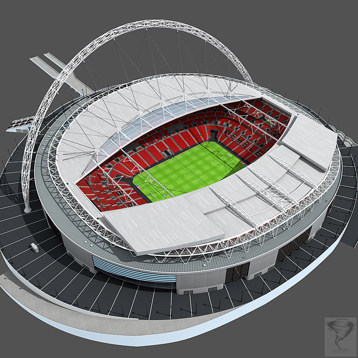 wembley stadium 3d model