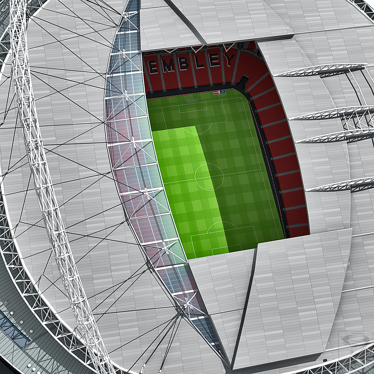 wembley stadium 3d model