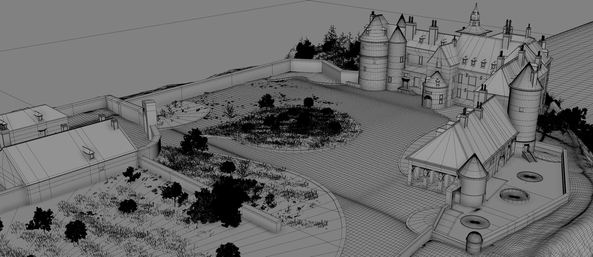 3D Walzin Castle Environment Model - TurboSquid 2388388