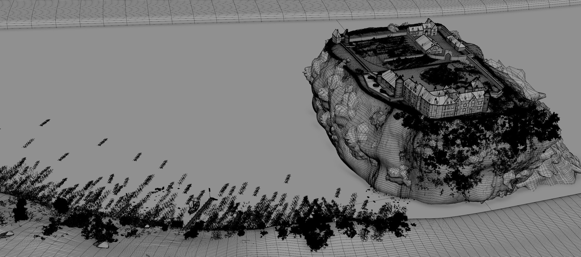 3D Walzin Castle Environment Model - TurboSquid 2388388