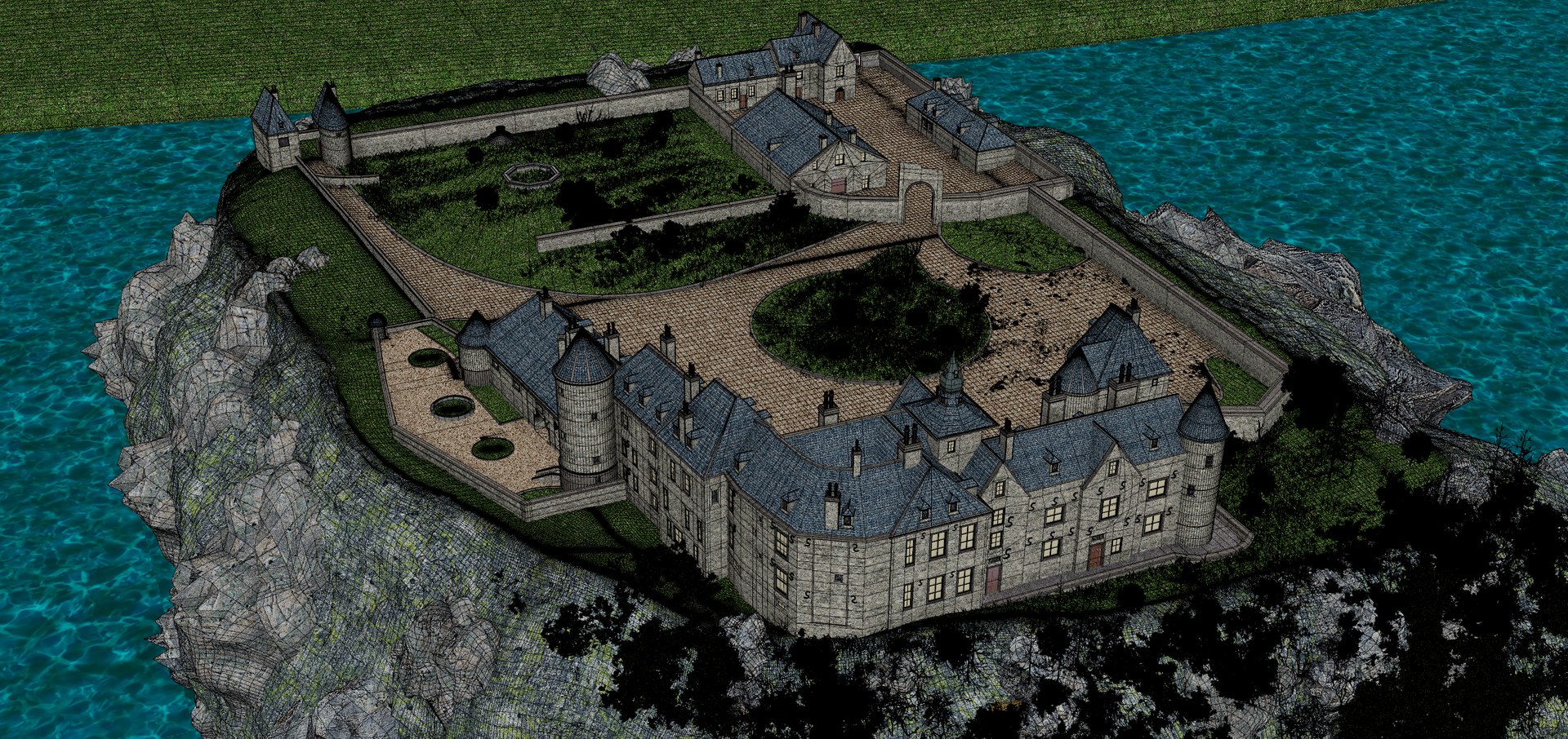 3D Walzin Castle Environment Model - TurboSquid 2388388