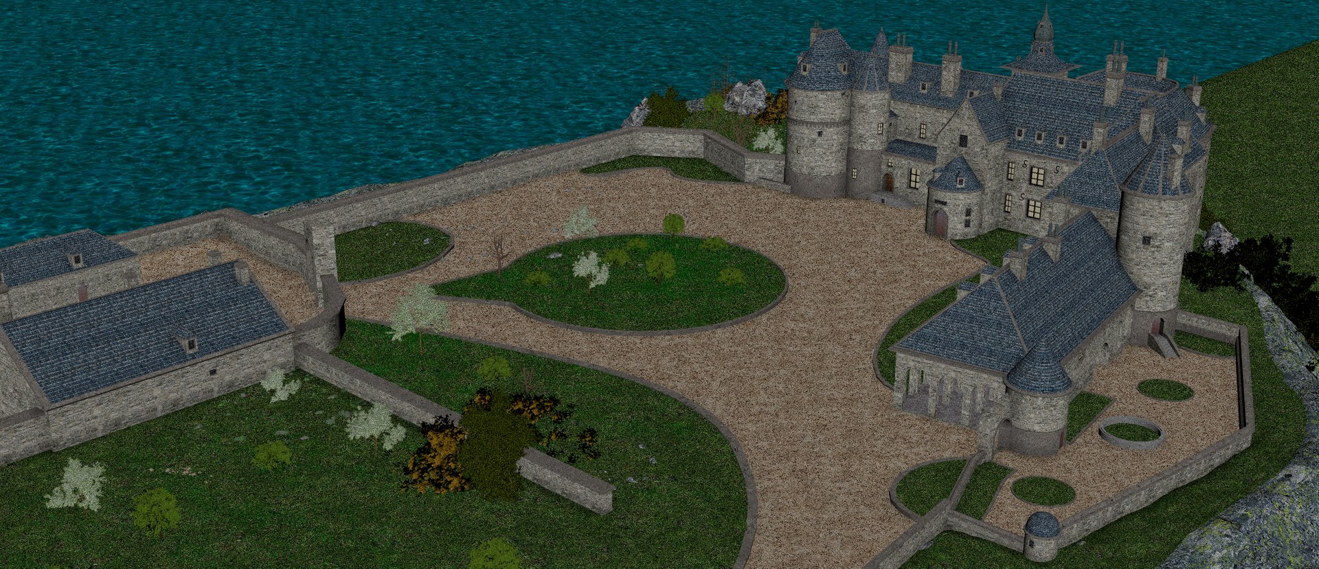 3D Walzin Castle Environment Model - TurboSquid 2388388