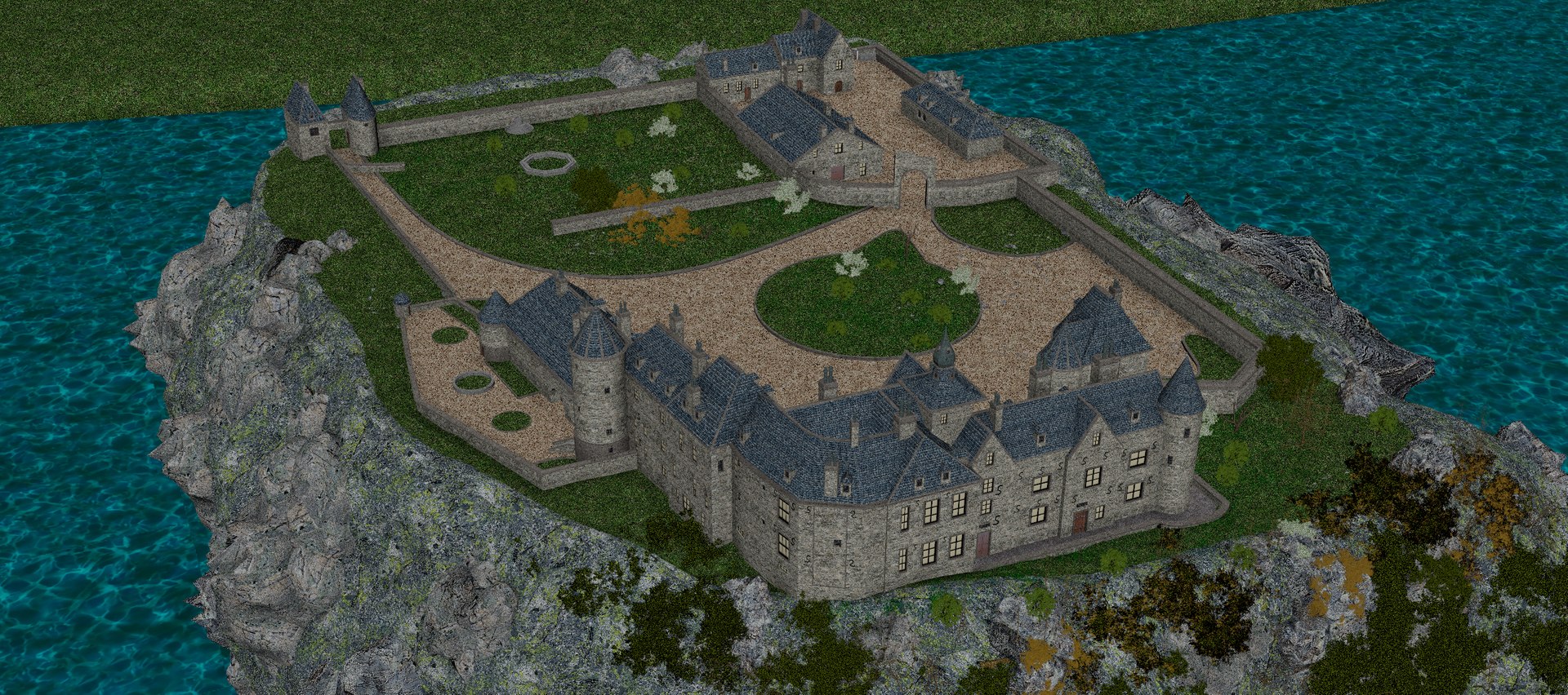 3D Walzin Castle Environment Model - TurboSquid 2388388
