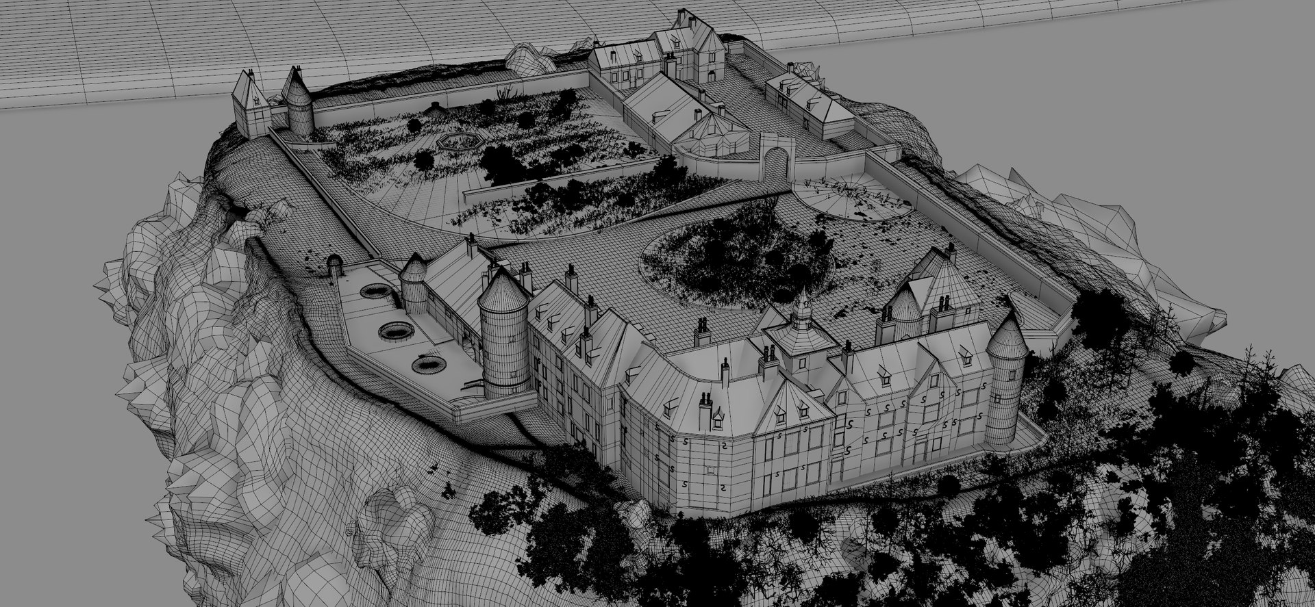 3D Walzin Castle Environment Model - TurboSquid 2388388