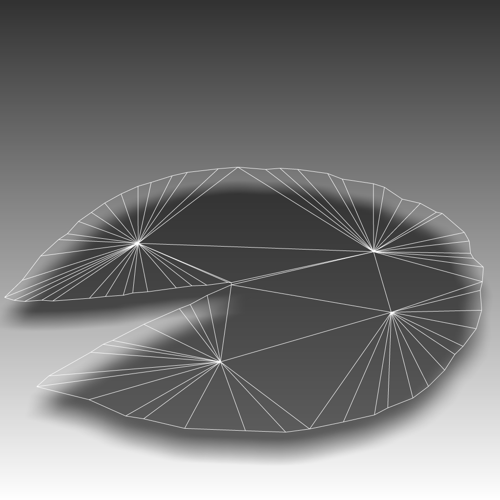 water lily leaf obj