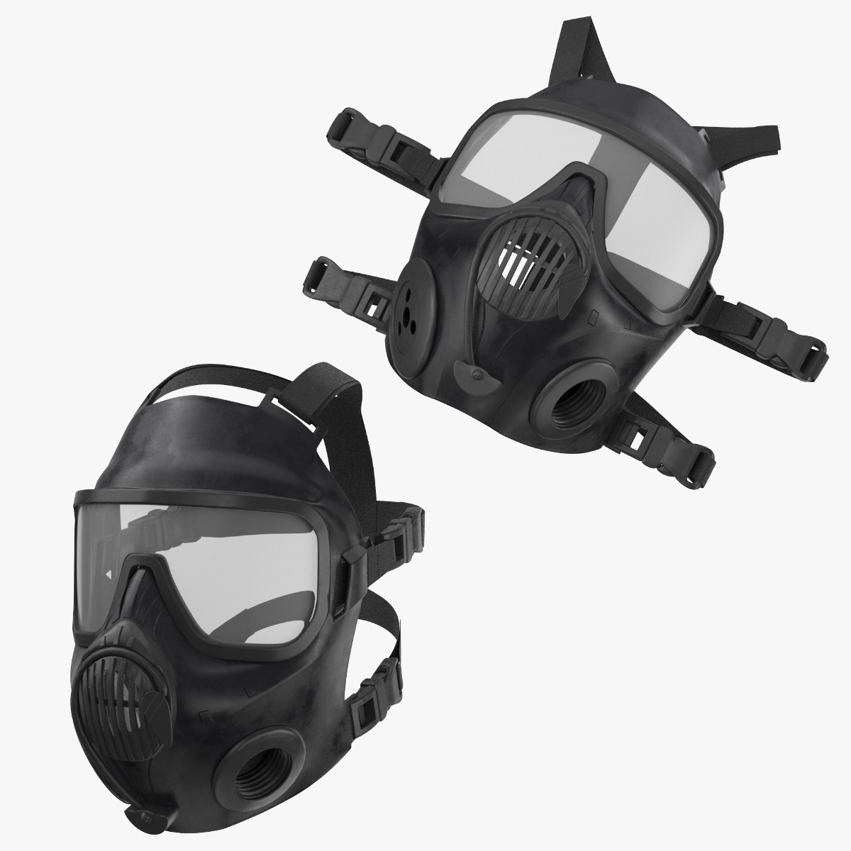 Police riot gas helmet 3D - TurboSquid 1182089