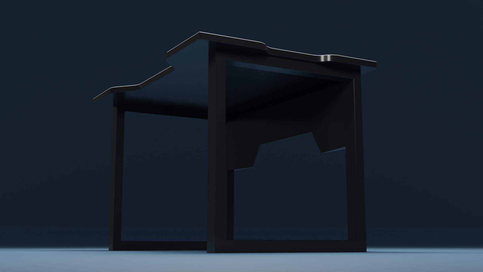 Gaming Desk 3D Model - TurboSquid 1944977